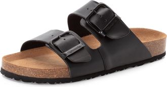 Tamaris Damen Pantoletten, Frauen Clogs, Pantoletten,atmungs-aktiv,bequemlichkeit,breit,daempfung,elegant,breite,Glitzer,Grey,nut,Black,39 EU