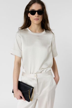 Gerard Darel Top en satin - CILEIA - Ecru