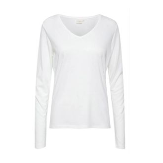 Cream Naia T-shirt &agrave; manches longues Snow White - Femme - Tops - Blanc - Taille: 42 FR