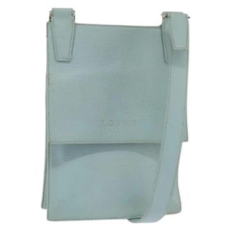 Loewe Pre-owned Leather Cross Body Bag - - Pre-owned - Damen - Blau - ONE SIZE