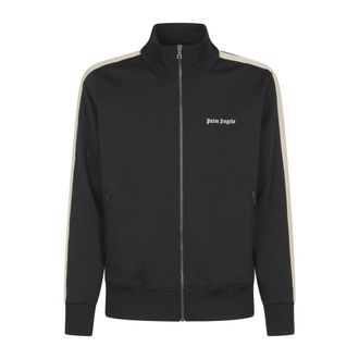 Palm Angels Klassische Logo Track Jacke - - Sweatshirts & Hoodies - Herren - Schwarzk - M