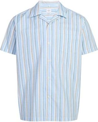 Au Printemps Paris Chemise droite ray&eacute;e Heture en coton