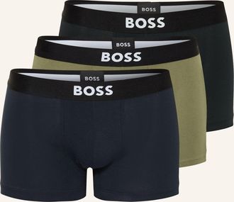 HUGO BOSS 3er-Pack Boxershorts One blau