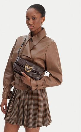 Pinko Handtasche Love Box Baguette Al 25-26 PLTT 105083 A2W2 Braun