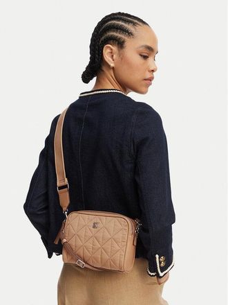 Calvin Klein Handtasche Emblem Aop Jacquard Bucket LV04F3648G Beige