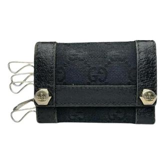 Gucci Porte-cl&eacute;s en cuir Pre-owned - Femme - Pre-owned - Noir - Taille: ONE Size