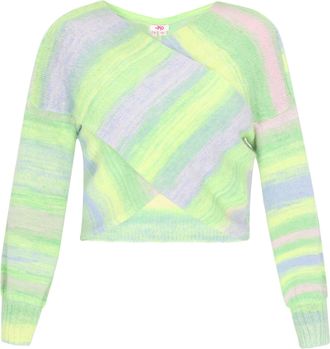 Mymo Pullover Frauen gr&uuml;n mehrfarbig