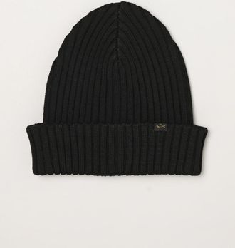 Paul & Shark Einfarbige Beanie-M&uuml;tze von aus reiner Wolle