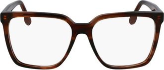 Victoria Beckham Femme, Accessoires, Brun, Taille: ONE Size Large Square Eyeglasses