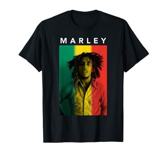 Bob Marley Official Rasta Fade Legend Photo T-Shirt