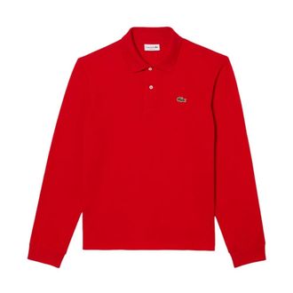 Lacoste Klassisches Langarm-Polohemd - - Tops - Herren - Rot - 3XL