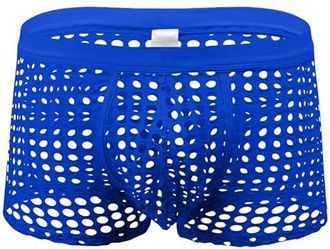 Generico Boxer sexy en maille pour homme, sous-v&ecirc;tements transparents avec &eacute;lastique &agrave; la taille, sous-v&ecirc;tements respirants et doux s&eacute;duisants pour homme de pl