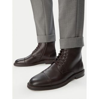Gino Rossi Schn&uuml;rschuhe GINO ROSSI EO-VIVO-01 Dunkelbraun