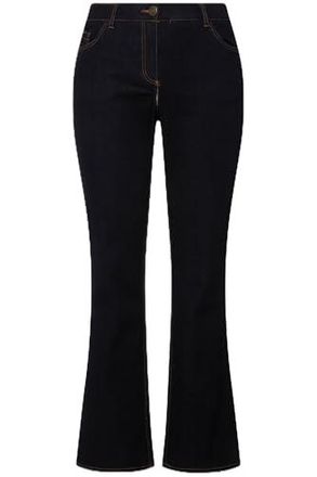 Ulla Popken Femme Grandes Tailles Jean Marie, Bootcut, Ceinture Confort, Coupe 5 Poches Bleu fonc&eacute; 48 724599 93-46