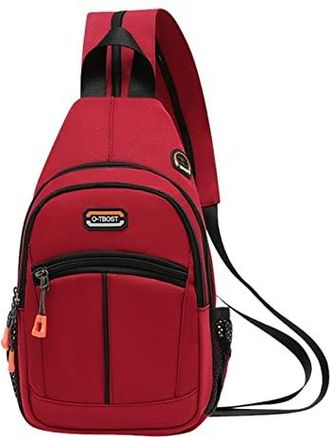 Generic Sac &agrave; dos de grande capacit&eacute; pour femme, sac &agrave; bandouli&egrave;re d&eacute;contract&eacute;, sac &agrave; bandouli&egrave;re, sac polyvalent, petit, Rouge, taille unique