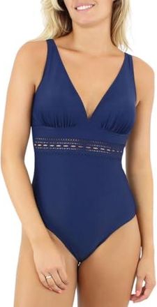 Janine Robin Bassin dArcachon - Maillot de Bain 1 pièce sans Armatures Darling Marine - 3XL