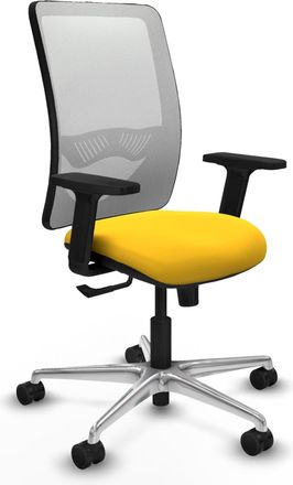 Piqueras y Crespo Basic-B&uuml;rostuhl Zulema mit 2D-Armlehnen, h&ouml;henverstellbare Lendenwirbelst&uuml;tze, ausgestattet mit Sincro 3 Positionen und Schneidschaum, mit Rollen von 