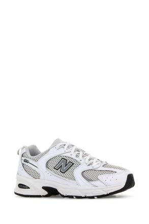 New Balance Unisex Two-Tone Mesh And Synthetic Leather 530 Sneakers White