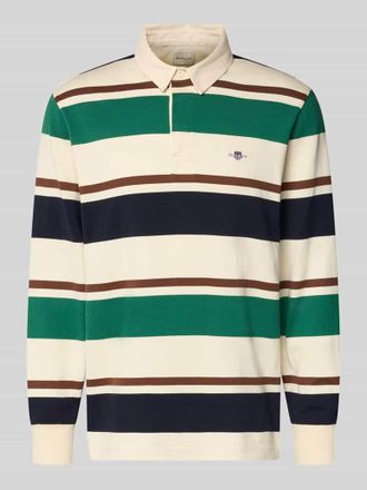 GANT Sweatshirt mit Polokragen und Label-Stitching