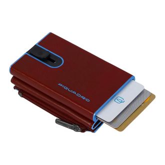Piquadro Homme, Accessoires, Rouge, Taille: ONE Size Blue Square Compact Wallet