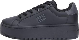 Tommy Jeans Femme Tjw Flatform Ess Mu En0En02918 Bas, Black (Black), 36 EU