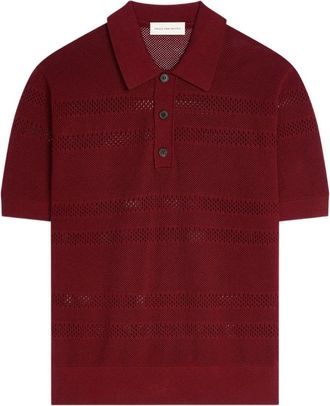 Dries Van Noten Homme, Tops, Rouge, Taille: XL Mercy 3701 M.k. Polo