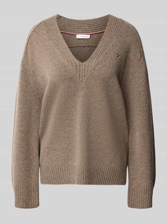 Tommy Hilfiger Pullover aus Wolle mit Logo-Detail