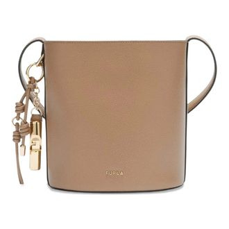 Furla Femme, Sacs, Beige, Taille: ONE Size Roxie Mini Bucket Bag