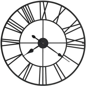 vidaXL Vidaxl - Horloge murale vintage avec mouvement &agrave; quartz M&eacute;tal 80 cm xxl