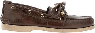 Golden Goose Leather Boat Loafer With Moccasin Toe - Gr. 37 (EU) - in Braun