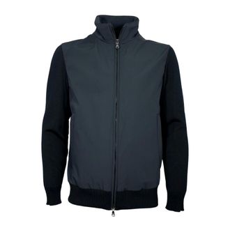 Paul & Shark Homme, Vestes, Noir, Taille: 2XL Typhoon Re-4x4 Stretch Cardigan