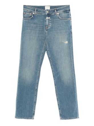 Closed Gerade Jeans im Distressed-Look - Blau