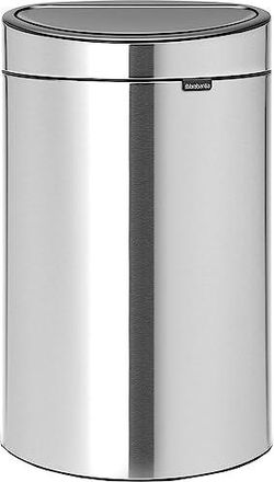 Brabantia 100680 Touch Bin New Recycle mit zwei herausnehmbaren Kunststoffeinsätzen, 10 plus 23 L, Edelstahl, matt steel, 32.5 x 47.5 cm