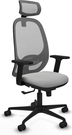 Piqueras y Crespo Schreibtischstuhl aus PC mit 2D-Armlehnen, h&ouml;henverstellbarer Lendenwirbelst&uuml;tze und h&ouml;henverstellbarem Kopfteil und Neigungsverstellung, ausgestattet