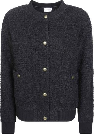 Moncler Rei&szlig;verschluss-Strickjacke - - Knitwear - Damen - Blau - S