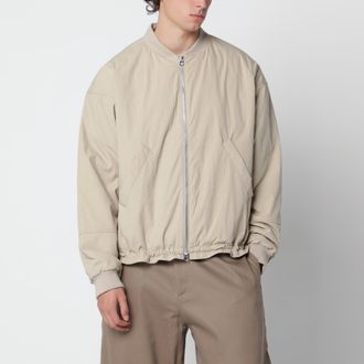 Ymc You Must Create Beige Bomberjacke aus Nylon mit Rei&szlig;verschluss