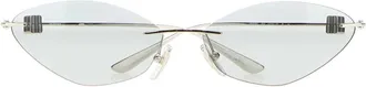 Balenciaga Light Grey Description 1:t Metallic Occhiali Da Sole Sunglasses