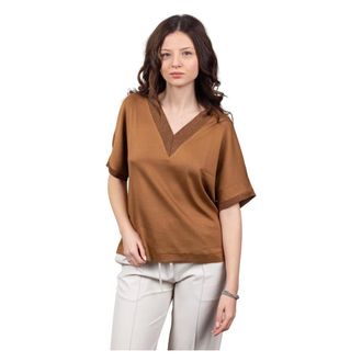 Gran Sasso Femme, Tops, Brun, Taille: 42 FR T-Chemises
