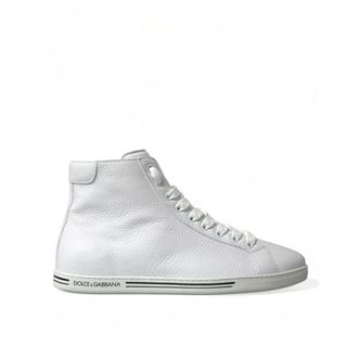Dolce & Gabbana Elegante weie High-Top-Sneakers - - Shoes - Herren - Wei&szlig; - 40 EU