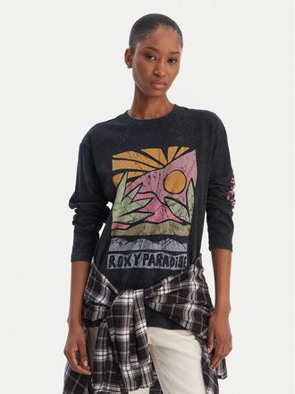 Roxy Bluse Hangloose Washed ERJZT06028 Schwarz Relaxed Fit