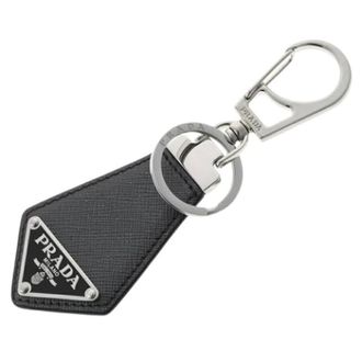 Prada unisex, Pre-owned, Noir, Taille: ONE Size Porte-clés en cuir doccasion