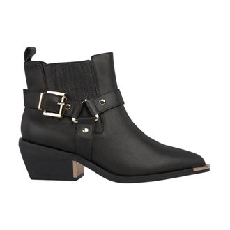 Alma En Pena Flacher Schnallenkn&ouml;chelstiefel - - Shoes - Damen - Schwarzk - 40 EU