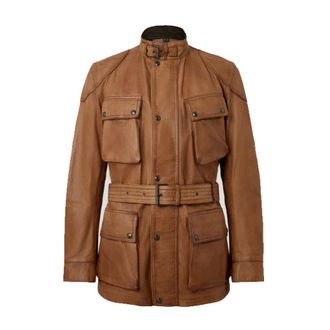 Belstaff Legacy Trialmaster Panther Handgewachste Lederjacke - - Jackets - Herren - Braun - L