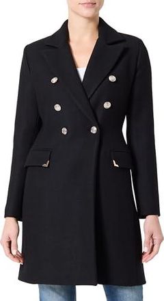 Morgan 242-GATI.F Manteau Long, Noir, 34 Femme