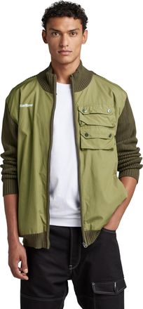 G-Star RAW Herren Swiss Army Woven Full Zip Knit, Grün (Shadow Olive D22807-C560-B230), M