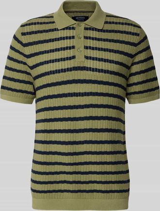 Mc Neal Poloshirt mit Polokragen und kurzer Knopfleiste