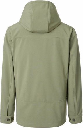 Casamoda Softshelljacke CASAMODA Outdoor-Softshelljacke Kapuze Zipper Regular Hellgr&uuml;n