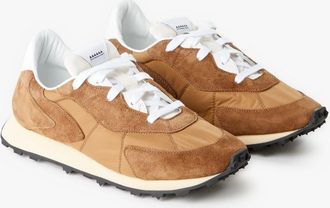 RUN OF Baskets crant&eacute;es en cuir m&eacute;lang&eacute;