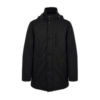 Moorer Jacke mit Frontrei&szlig;verschluss und Knopfverschluss - - Jackets - Herren - Blau - 7XL