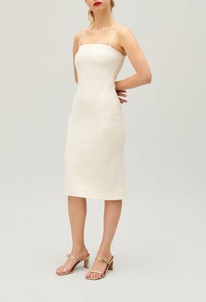 Claudie Pierlot Robe tube courte &eacute;cru